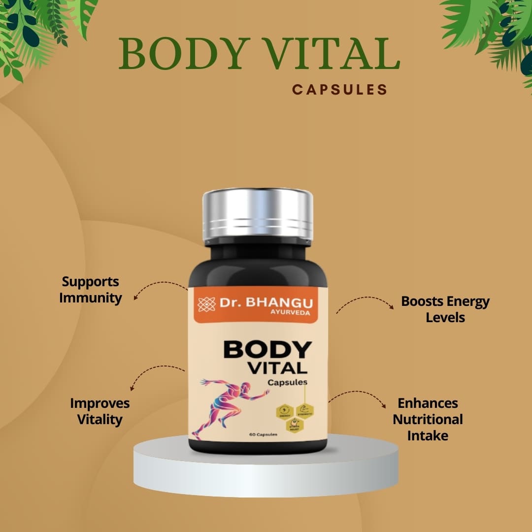 Body Vital Capsules – Ayurvedic Energy Booster & Wellness Tonic for Men ...